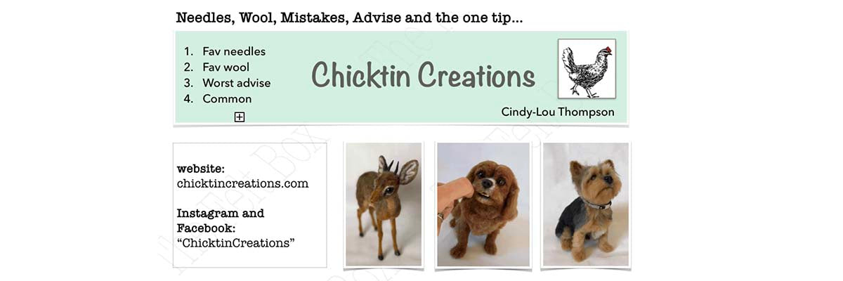 Cindy-Lou-Thompson from Chicktin Creations- Needle Felting Journeys ...