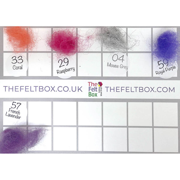 Carded Felt Needle Felting NZ and Maori Colour Chart Real Wool Colour ...